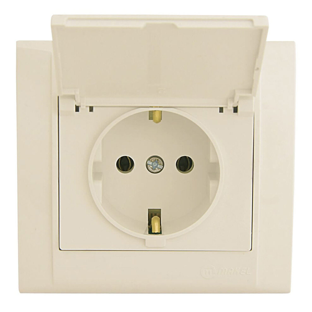 Makel Defne Kapaklı Priz Krem - Bauhaus