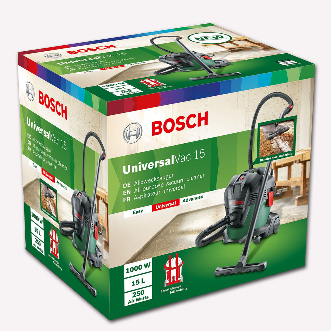 Bosch Universal Vac 15 1000W Islak Kuru Elektrikli Süpürge - Bauhaus