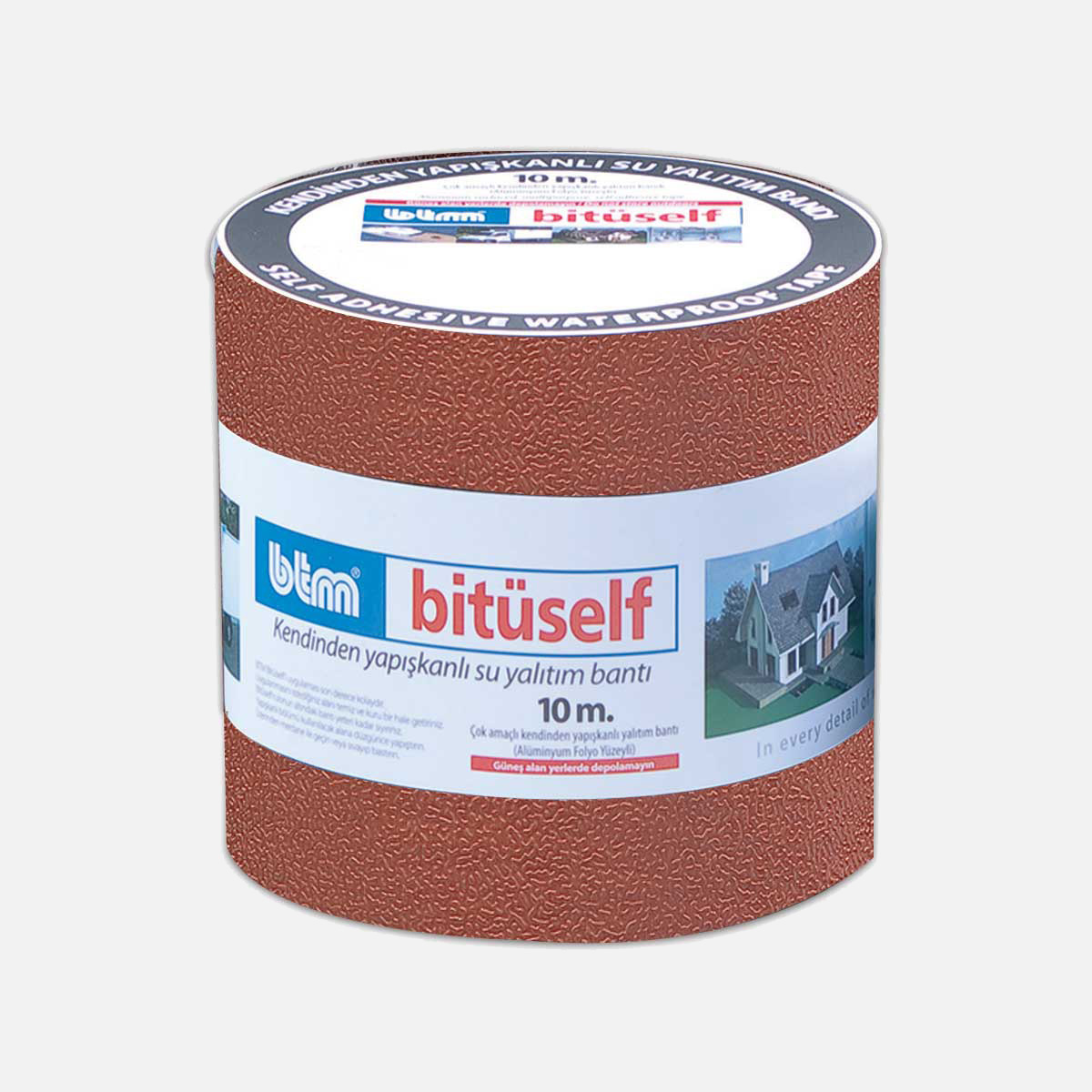 BTM Bitüself Star Alüminyum Folyolu Su ve Ses Yalıtım Bandı Kırmızı En 20 cm-10 Metre - Bauhaus