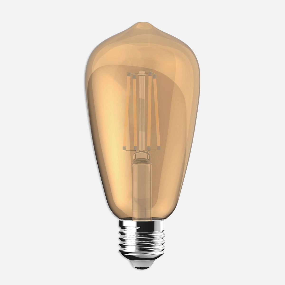 Ecolite Led Filament Gold ST64 10 W Sarı 1800K E27 LED Ampul - Bauhaus
