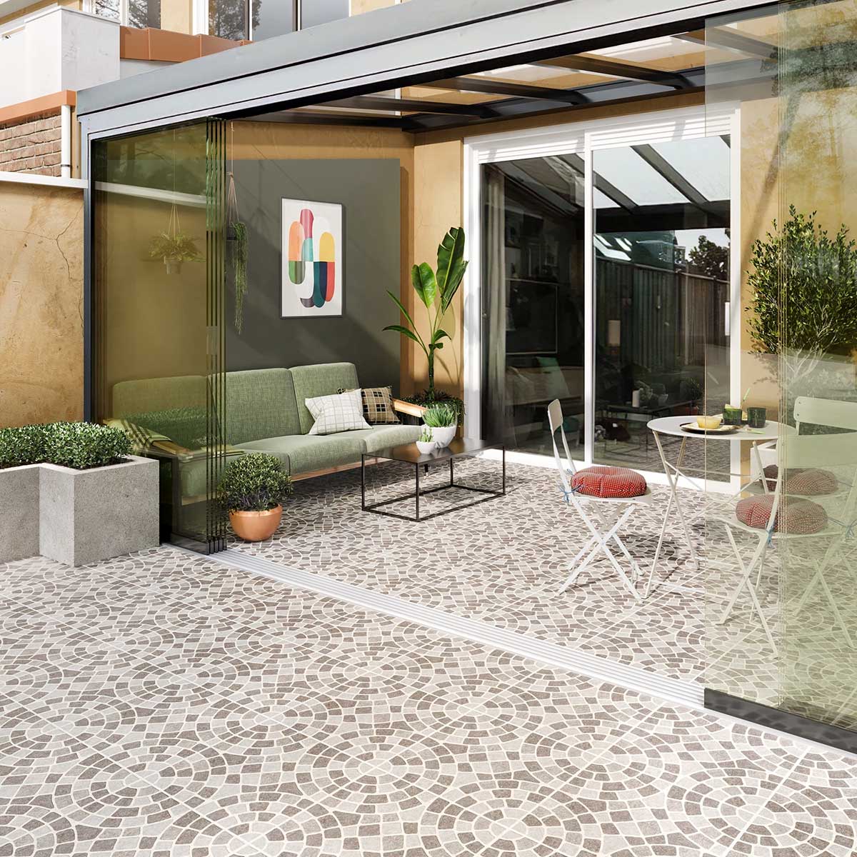 Çanakkale Seramik Roma Gri 45x45cm - Bauhaus