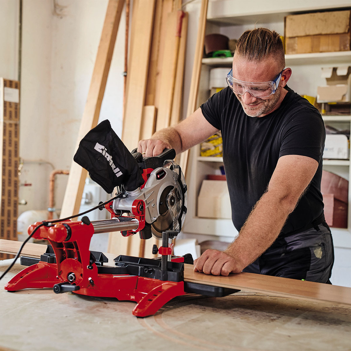 Einhell TC-SM 2131-1 1500 W 210x30 mm Dual Pistonlu Gönye Testere - Bauhaus