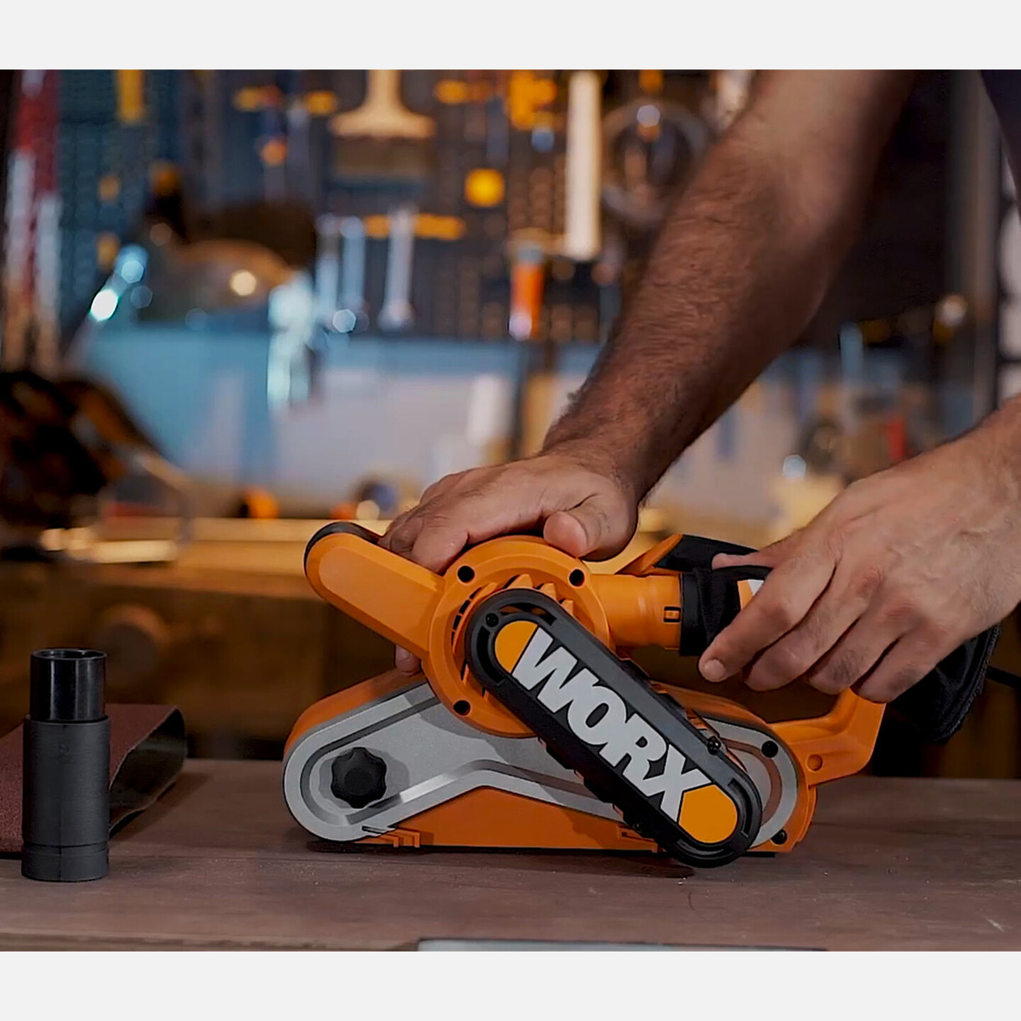 WORX WX661.1 950Watt Profesyonel Devir Ayarlı Tank Zımpara - Bauhaus