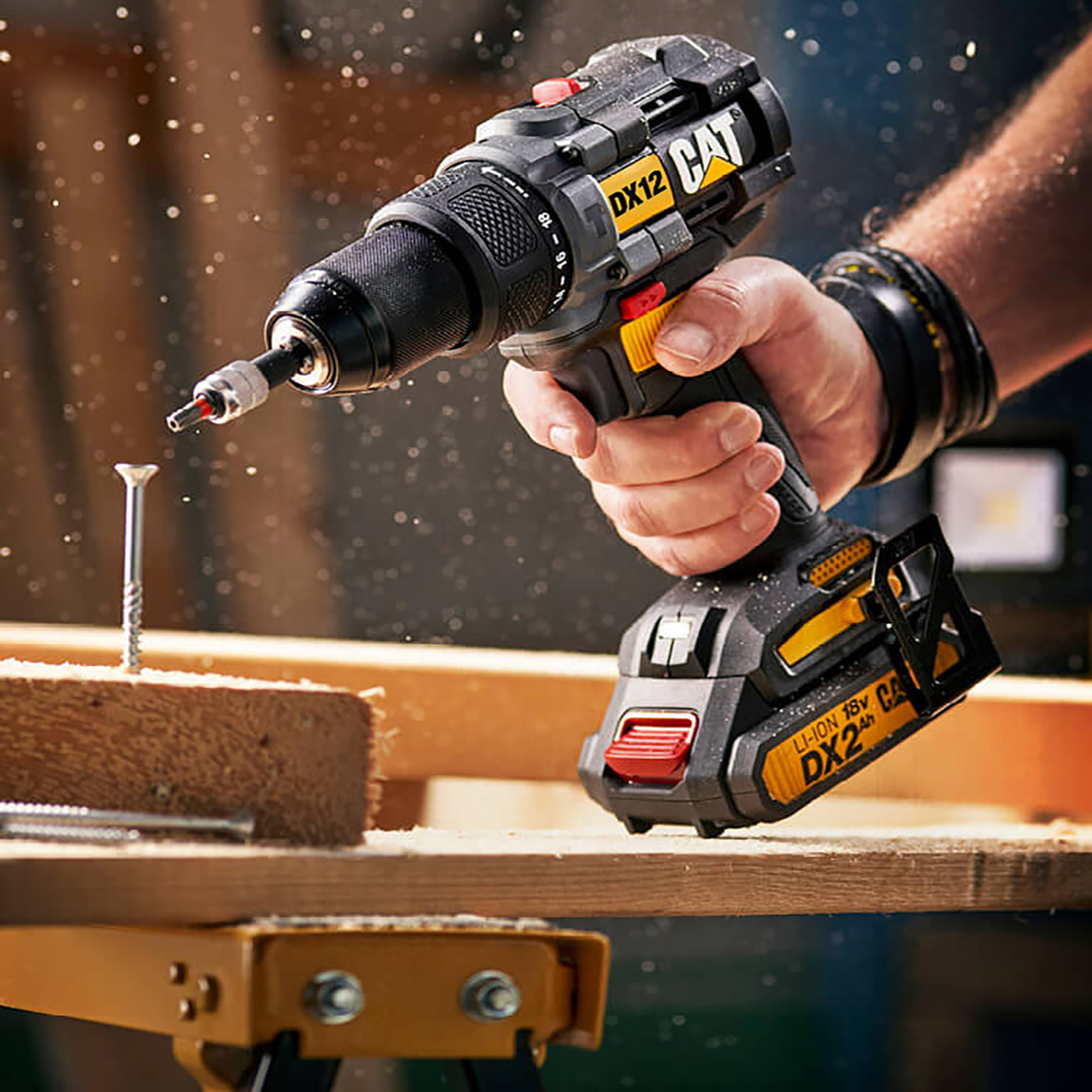 CAT DX12B 18Volt Kömürsüz Profesyonel Şarjlı Darbeli Matkap(Akü ve Şarj ...