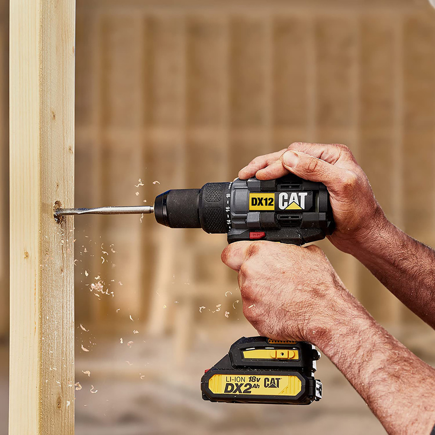 CAT DX12B 18Volt Kömürsüz Profesyonel Şarjlı Darbeli Matkap(Akü ve Şarj ...
