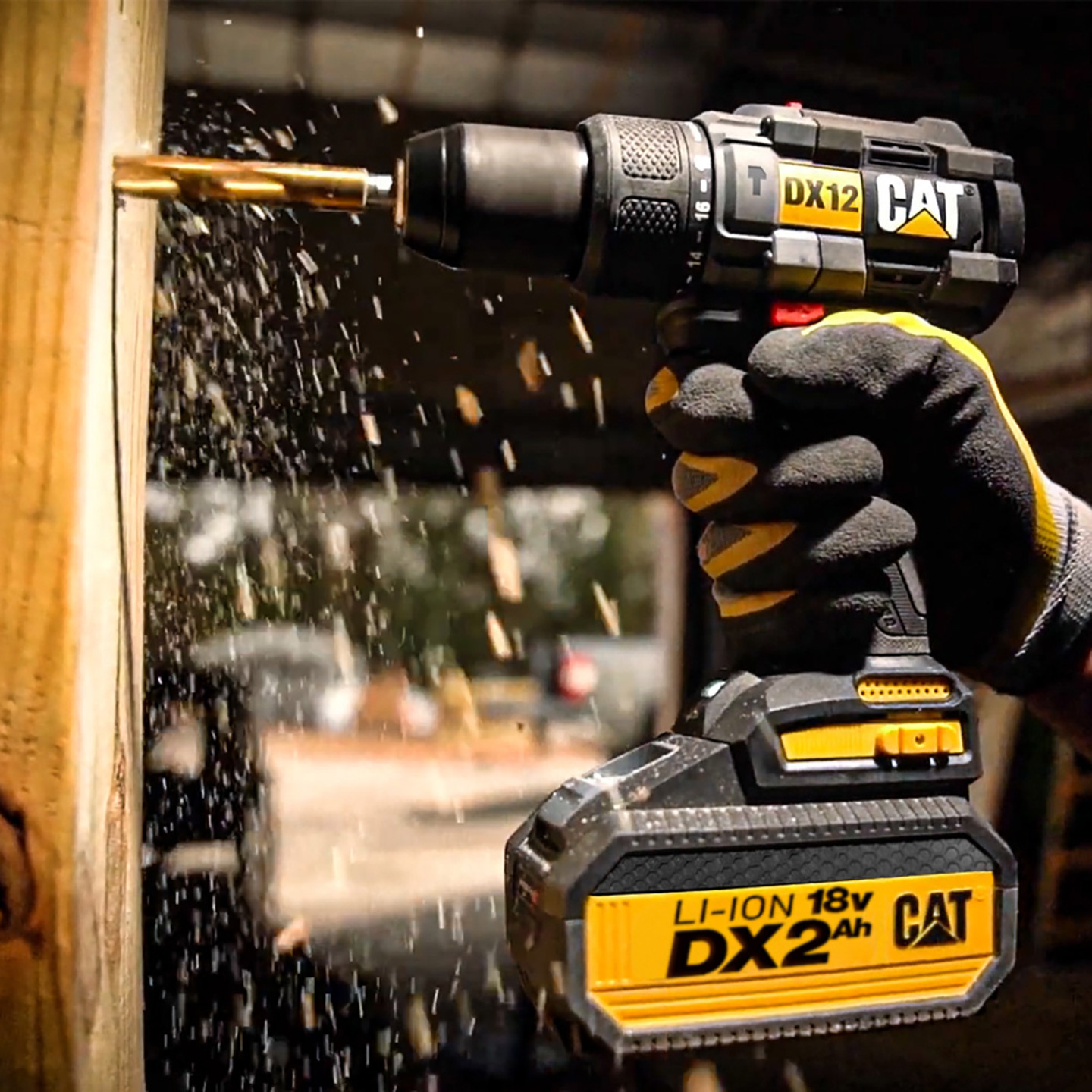 CAT DX12B 18Volt Kömürsüz Profesyonel Şarjlı Darbeli Matkap(Akü ve Şarj ...