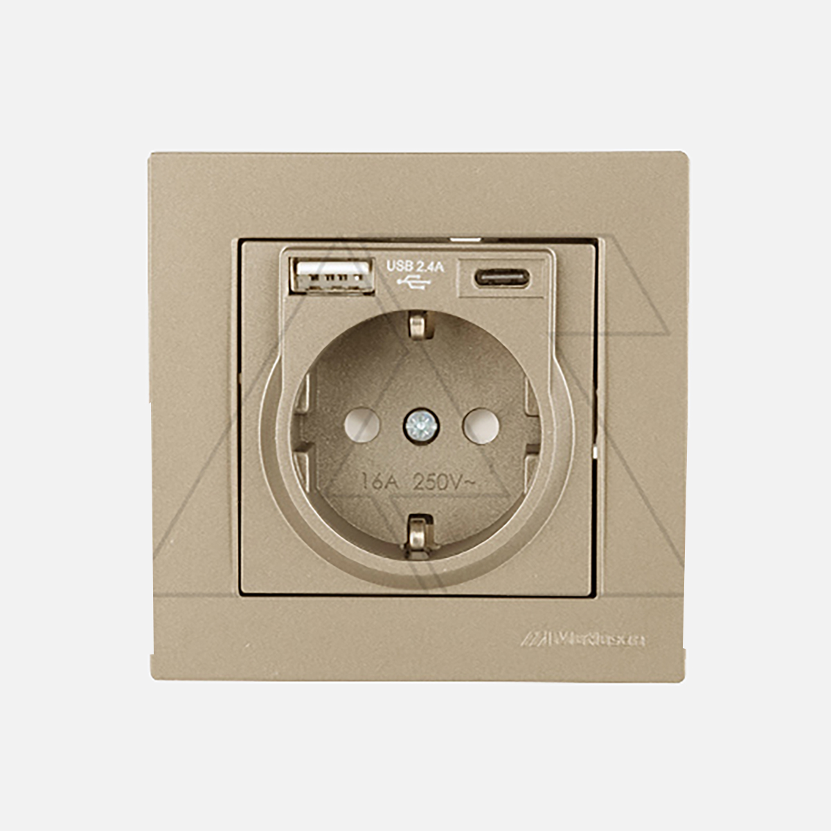 Rita USB Type-C Priz Dore - Bauhaus