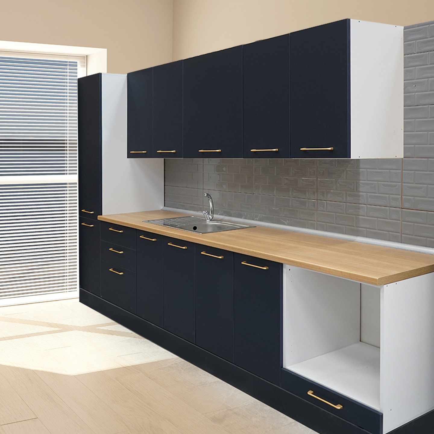 Argemon İndigo Evogsoft Mutfak Dolabı 270cm - Bauhaus