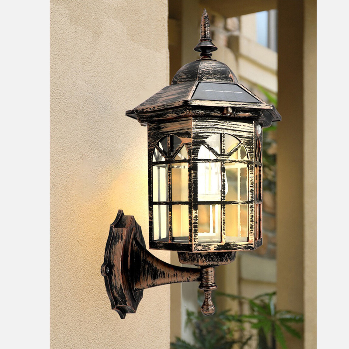 Fener Ampul Görünümlü Solar Led Aplik - Bauhaus