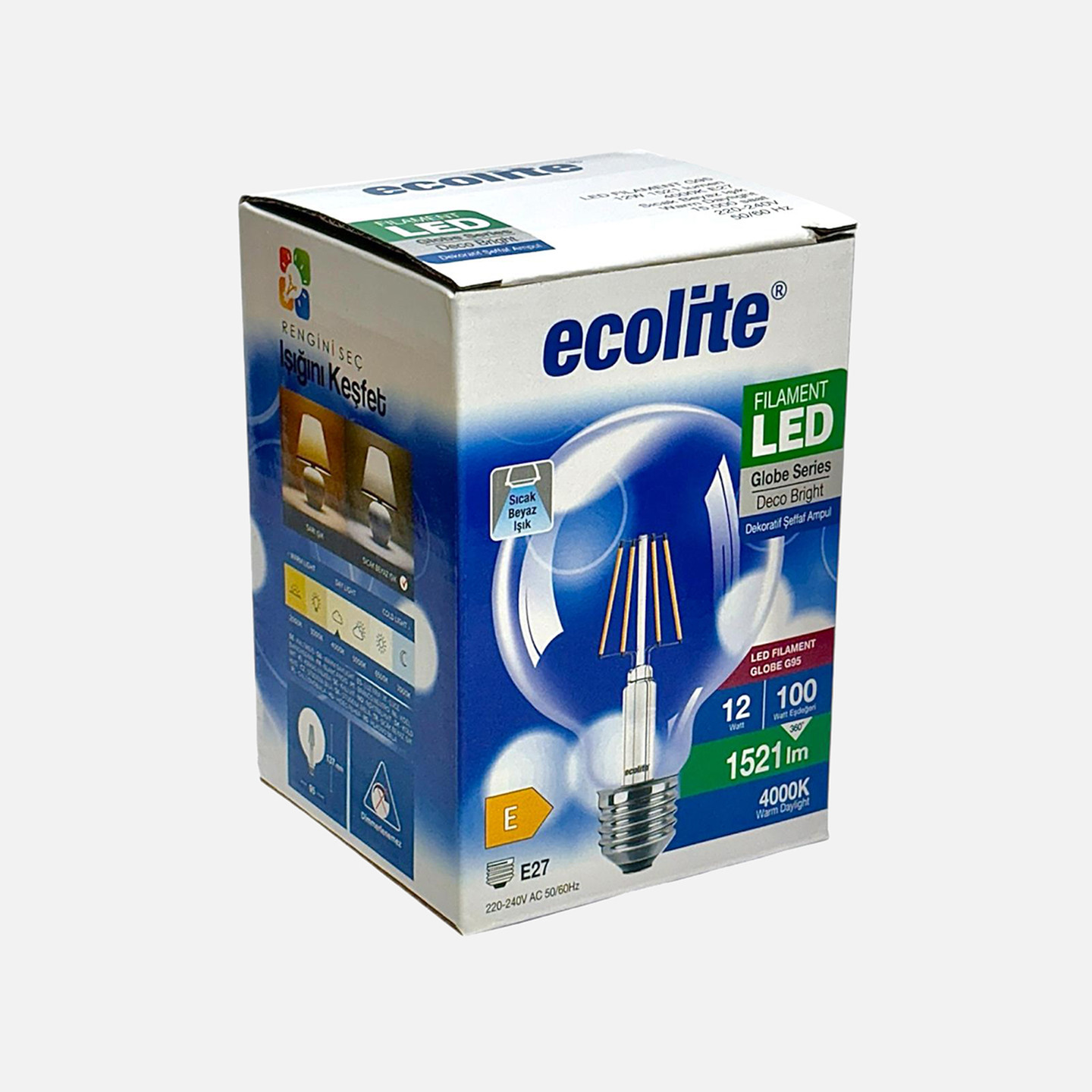 Ecolite LED Filament G9512W Sıcak Beyaz Işık (4000K) - Bauhaus